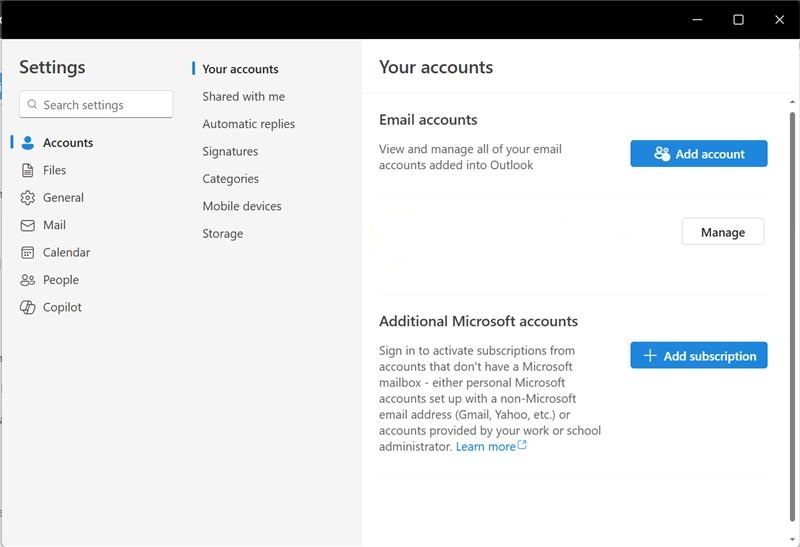 How to check quota information using New Outlook – The Messaging Company