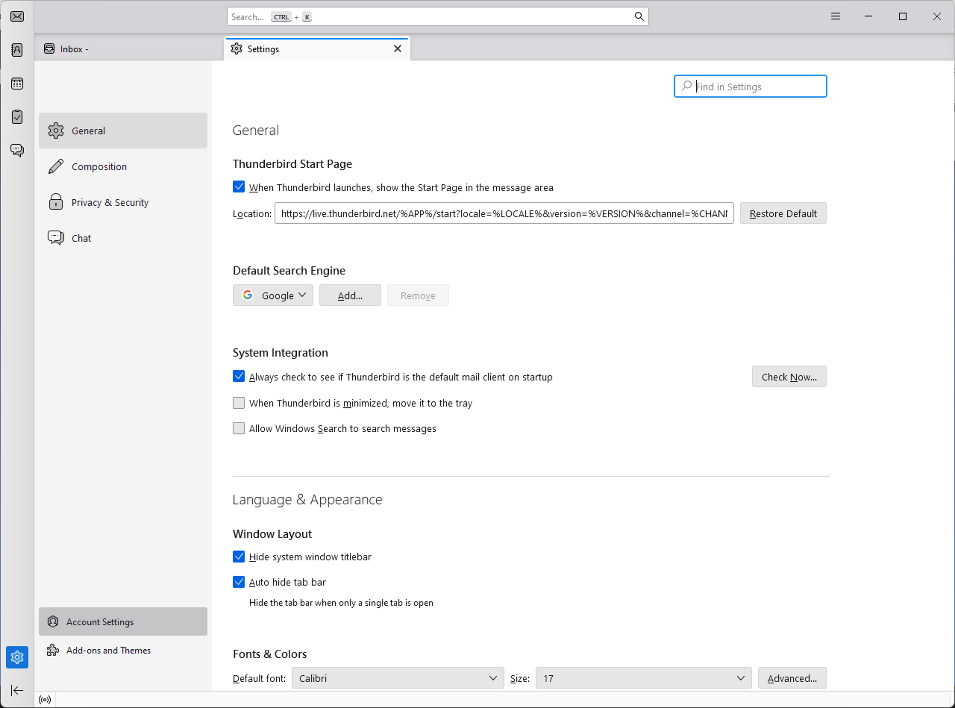 Thunderbird on a Windows or macOS device – The Messaging Company