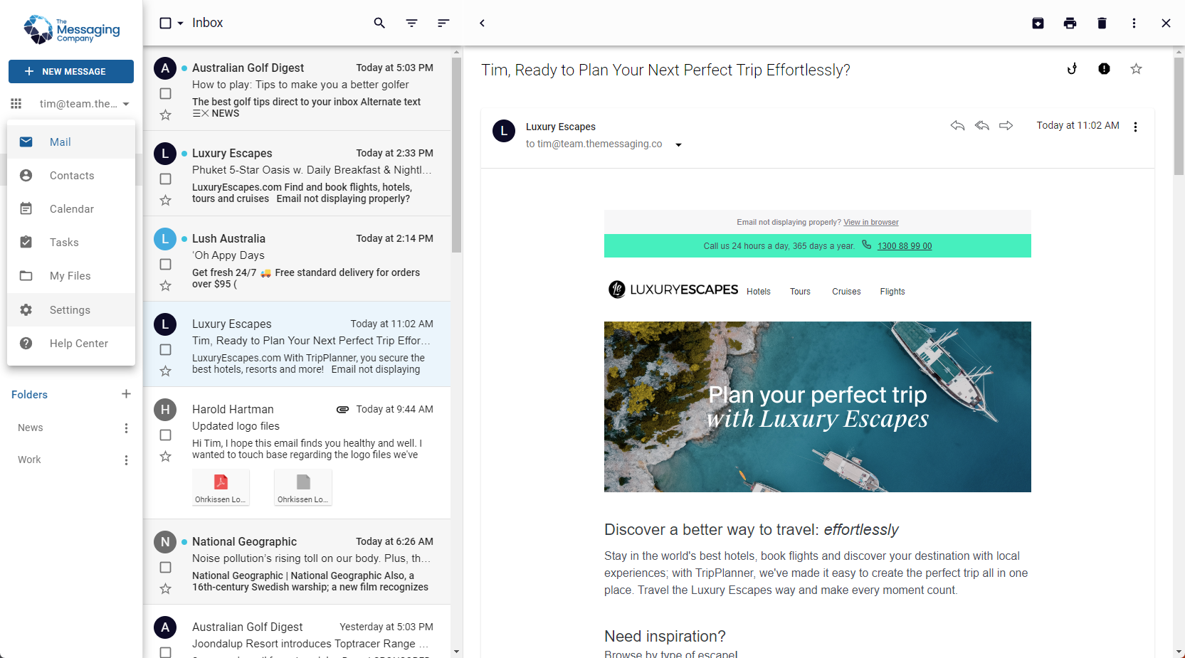 Set up automatic email forwarding in Webmail – The Messaging Company Set up automatic email forwarding in Webmail – The Messaging Company