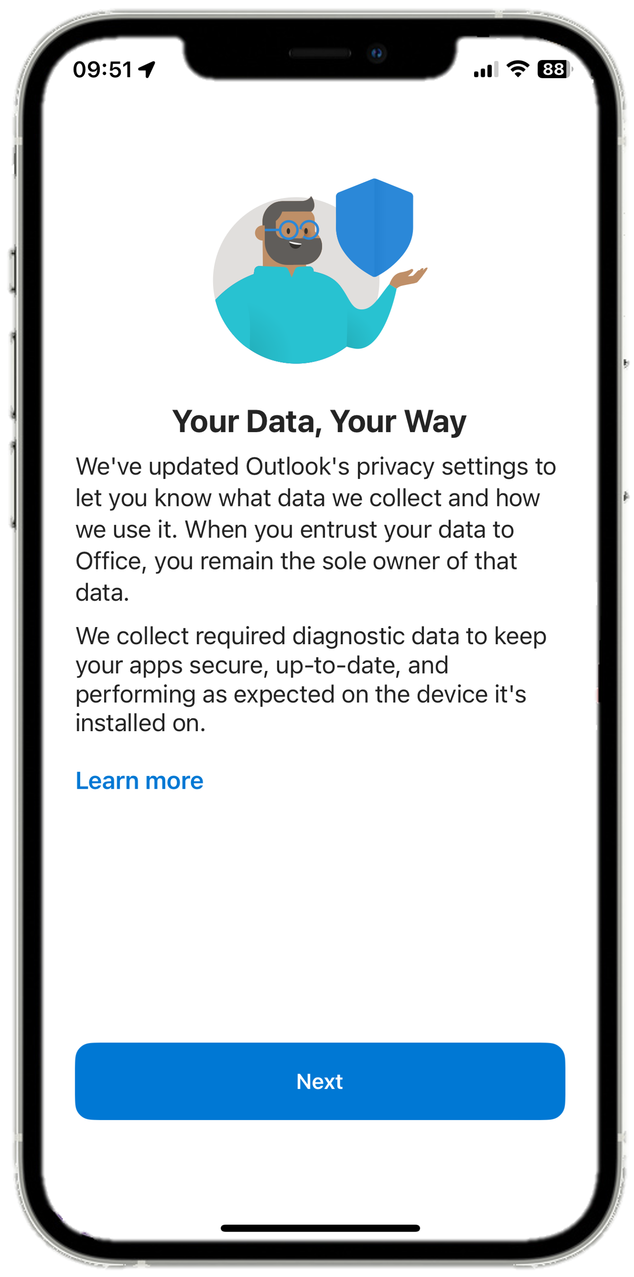 Outlook mobile app – The Messaging Company